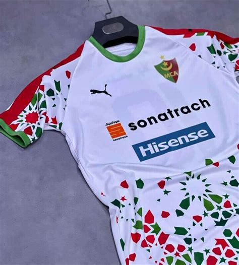 Nouveau Maillot Zelidj Mouloudia D Alger Mca 2023 2024 Deux M Blanc Et