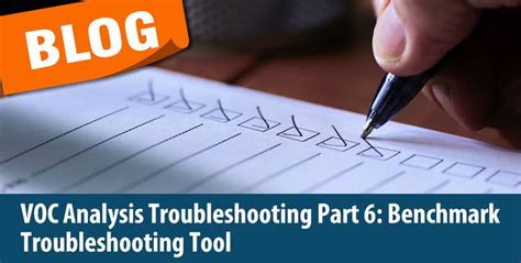 Troubleshooting Part 6 Benchmark Troubleshooting Tool