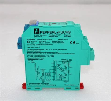 Pepperl Fuchs Temperature Trip Amplifier At ₹ 7000 Power Supply In Bengaluru Id 2854166349655