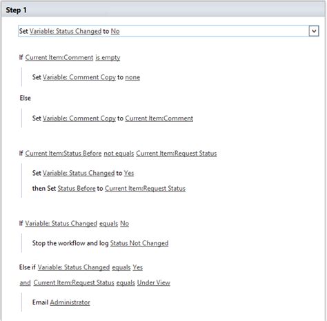 2010 Conditional Statement In Sharepoint Designer Workflow Not