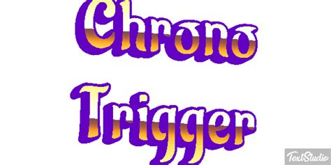 Chrono Trigger Videogame Animated  Logo Designs
