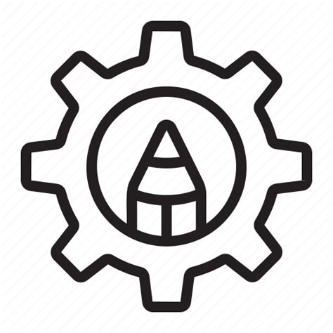 Setting Configuration Management Pencil Gear Icon Download On