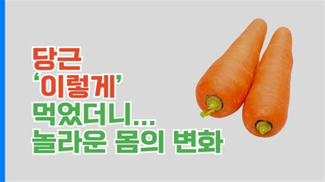 당근 효능 더욱 높이는 올바른 섭취 방법