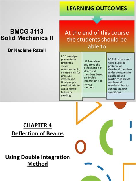 W8 Beam Deflection 1 Part 1 Pdf Beam Structure Deformation