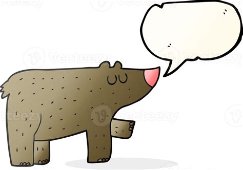 Speech Bubble Cartoon Bear 38937863 Png
