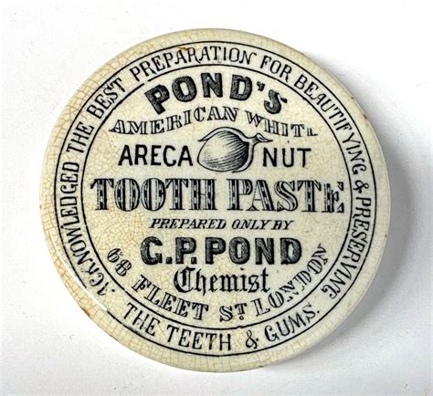 Lot A Ponds American White Areca Nut Toothpaste Gp Pond Chemist