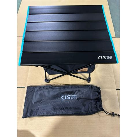 Cls鋁合金摺疊桌蛋捲桌小款附折疊桌口袋（全新） 蝦皮購物