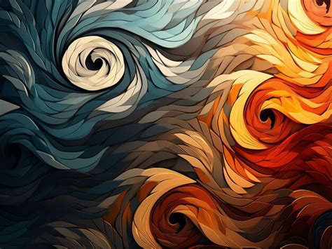 Premium Photo A Mesmerizing Spirals Swirls Background Ai Generation