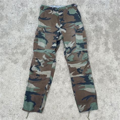 Vintage Vintage 1990s Military Bdu Camouflage Combat Cargo Pants Grailed