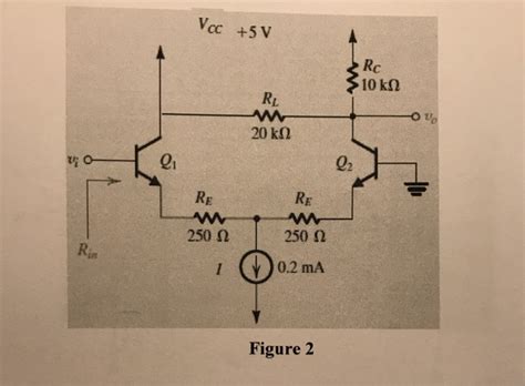 Solved I Find The Voltage Gain Of The Amplifier Shown Below Chegg