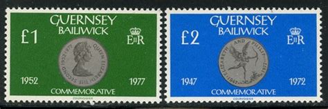 Guernsey 1980 Coins Set Sc 199 203a Nh Ebay