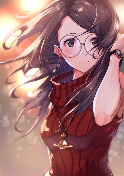 Safebooru 1girl Bangs Blurry Blurry Background Brown Hair Earrings