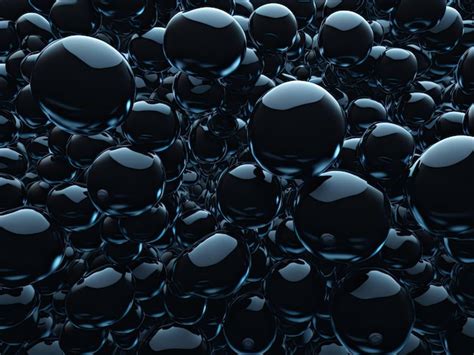 Premium Ai Image Black Balls In A Dark Background