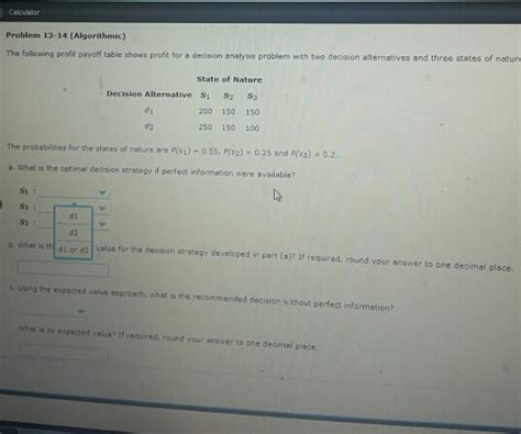 solved calculator problem 13 14 algorithmic the following