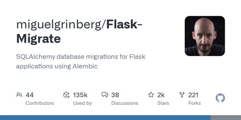 GitHub Miguelgrinberg Flask Migrate SQLAlchemy Database Migrations
