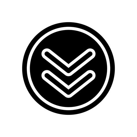 Button Scroll Glyph Icon Vector Illustration 10221860 Vector Art At Vecteezy