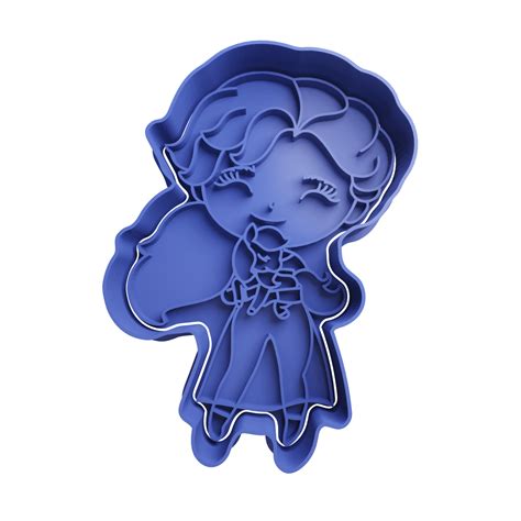 Elsa Cute Cortador De Galletas Stl Cortador De Galletas Stl