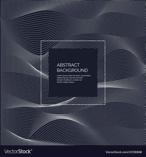 Abstract Background With A Dynamic Waves And Vector Image