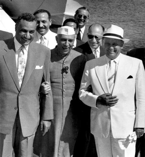 Josip Broz Tito Jawaharlal Nehru And Gamal Abdel Nasser Pioneers Of