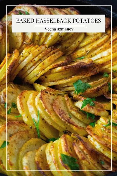Accordion Sliced Baked Hasselback Potatoes Tasty And Easy Veena