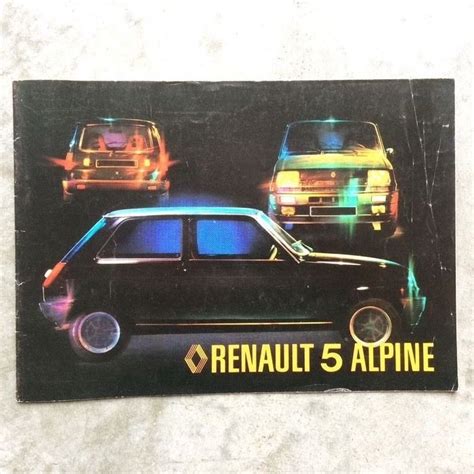 Manuale D Uso Renault 5 Alpine Conduite Et Entretien Catawiki