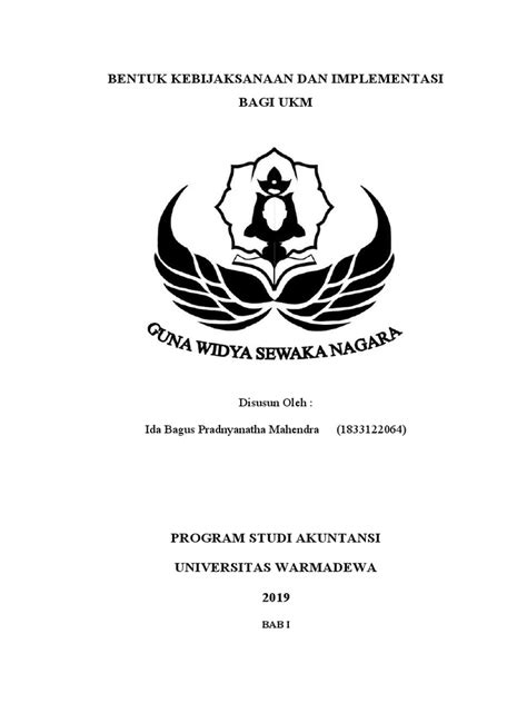 Bentuk Kebijaksanaan Dan Implementasi Pdf