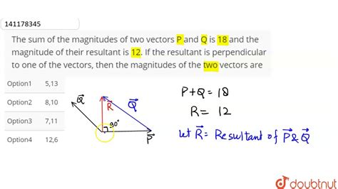 Magnitude Of Two Vector