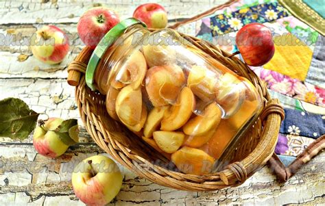 Яблоки дольками в сиропе на зиму 8 фото в рецепте