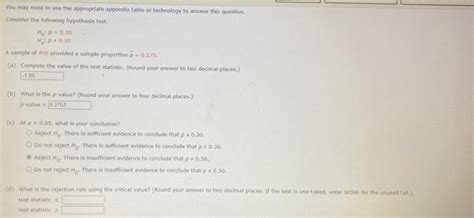 Solved You May Need To Use The Appropriate Appendic Tabl