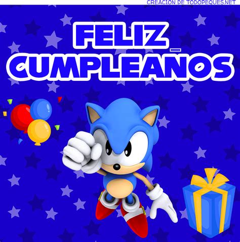Feliz Cumpleanos Sonic Todo Peques