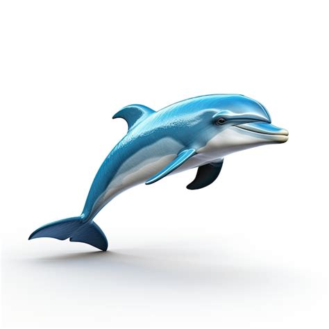 Premium AI Image Illustration A Dolphin Showcasing Jump To Camera