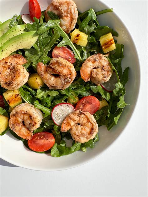 Spicy Grilled Shrimp Salad Shetrition