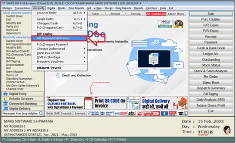 How To Enable Or Disable Bill Signedundelivered In Marg Software