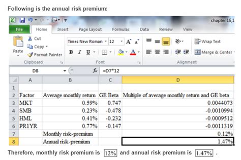 solved using the factor beta estimates in the table shown here and