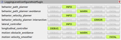 Tier4 Logging Level Configure Rviz Plugin Autoware Universe Documentation