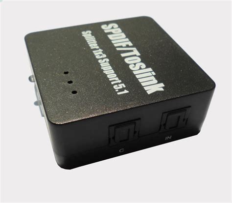 Купить Новый spdif toslink цифровой аудио сплиттер оптический усилитель ...