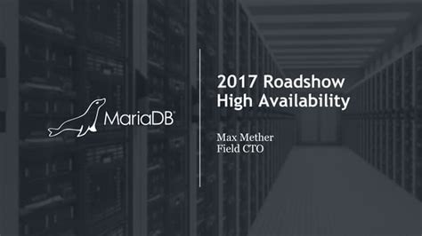 best practice for achieving high availability in mariadb pdf databases computer software