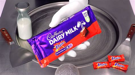Cadbury Dairy Milk And Daim Ice Cream Rolls Intense Asmr With Tapping
