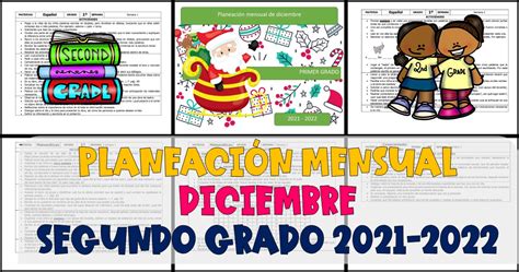 PLANEACION MENSUAL DE DICIEMBRE SEGUNDO GRADO PORTADA Imagenes