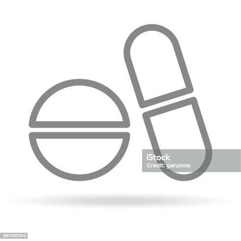 藥片 醫藥 藥學的圖示在白色背景的時髦細線樣式隔離用於設計應用符號ui 的醫學符號向量插圖向量圖形及更多插圖圖片 Istock