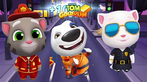 Talking Tom Gold Run Tom Hank Angela Full Screen Lilu Gameplay