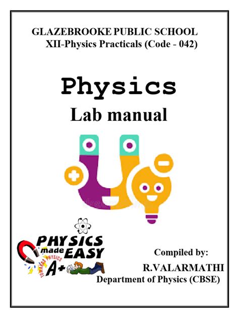Xii Physics Lab Manual Physics 22 23 Activities And Experiments Final