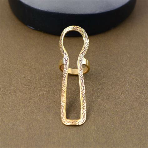 Arthritis Finger MCP Splint Yellow Brass Ring For Women Gift Etsy