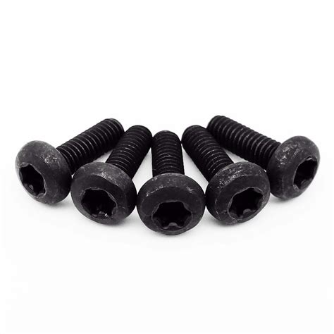 10 50pcs M1 6 M2 M2 5 M3 M4 Black Steel GB2672 Six Lobe Torx Pan Head