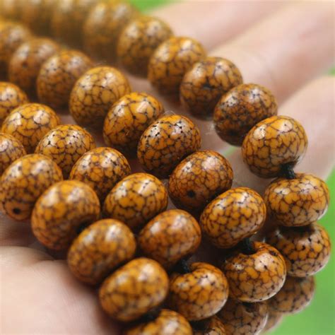 开片星月菩提子做旧的108颗高密算盘珠佛珠念珠手链项链男款虎窝淘
