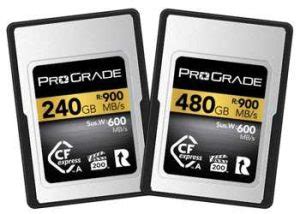 ProGrade Digital CFexpress Type A Gold Line Up To GB Memory Cards StorageNewsletter