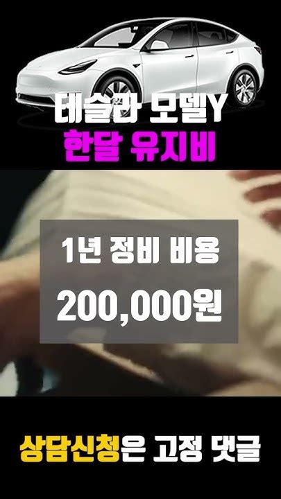 테슬라 모델y 모델을 구매한다면 한달 유지비는 얼마일까 모델y Youtube