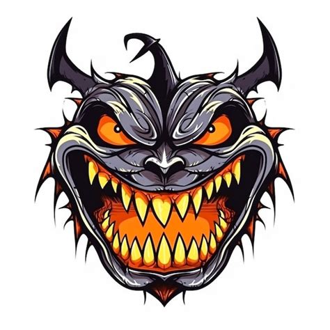 Premium Ai Image Halloween Horror Vector Illustration Background