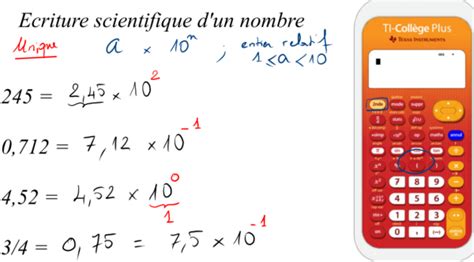 Écriture scientifique dun nombre décimal Maths et Logique