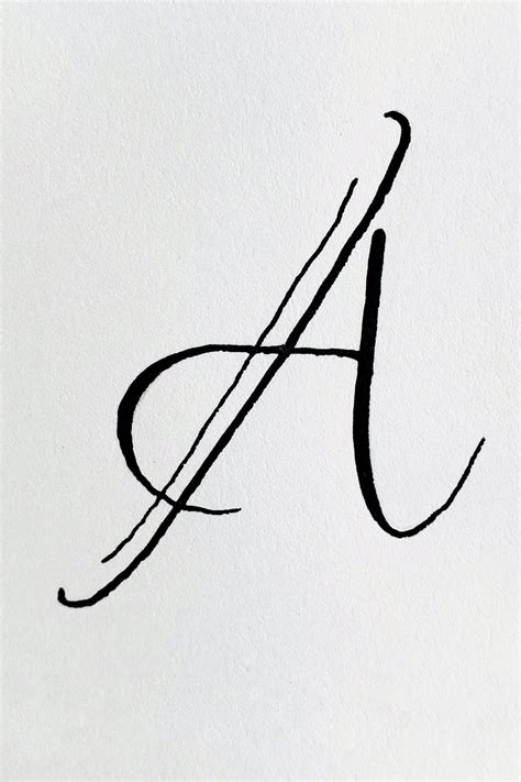 Letter A In Calligraphy